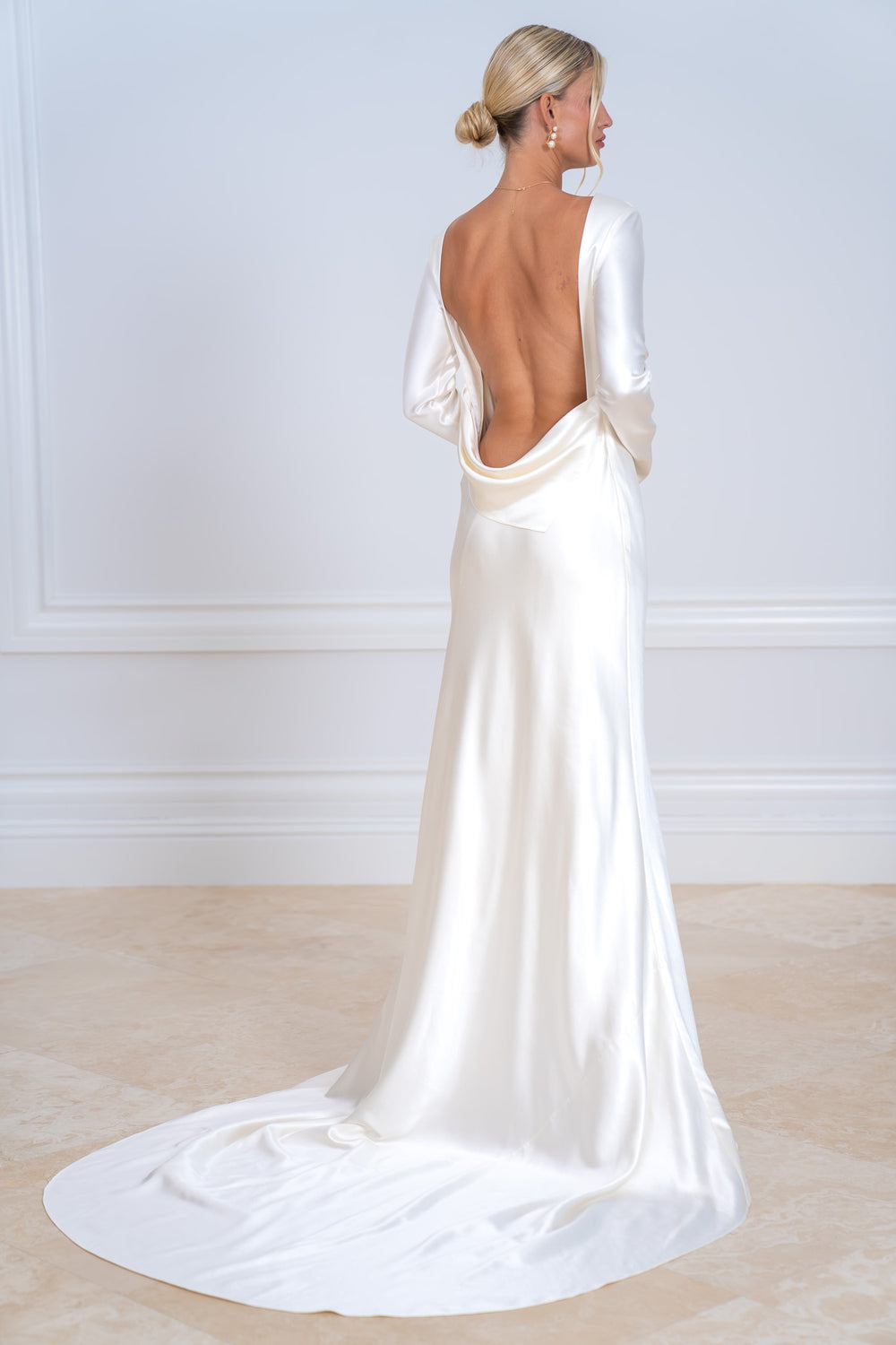 Danielle Frankel Simone Gown – Modern Silk Sheath Bridal